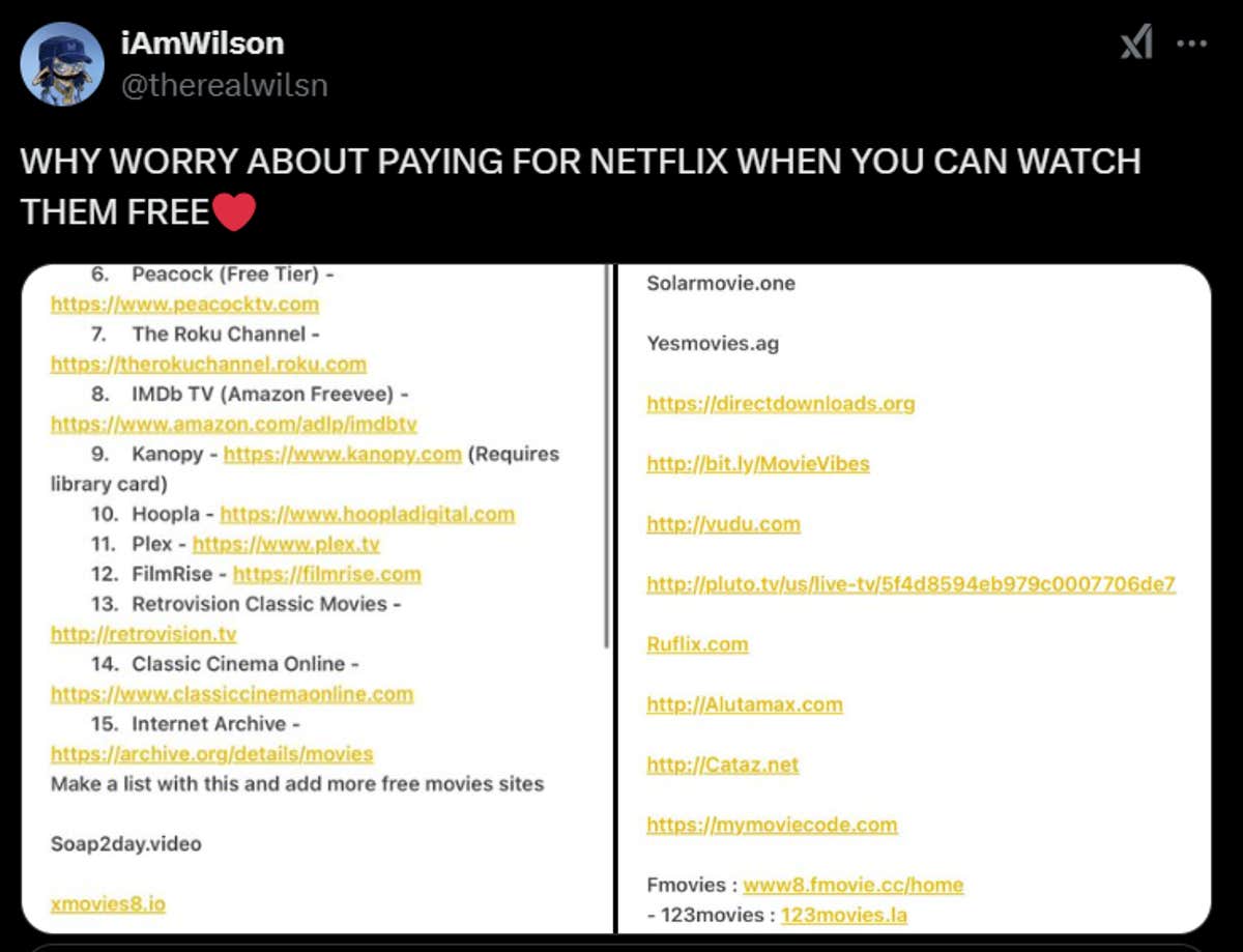Netflix’s 2025 price increase drives users to free streaming options