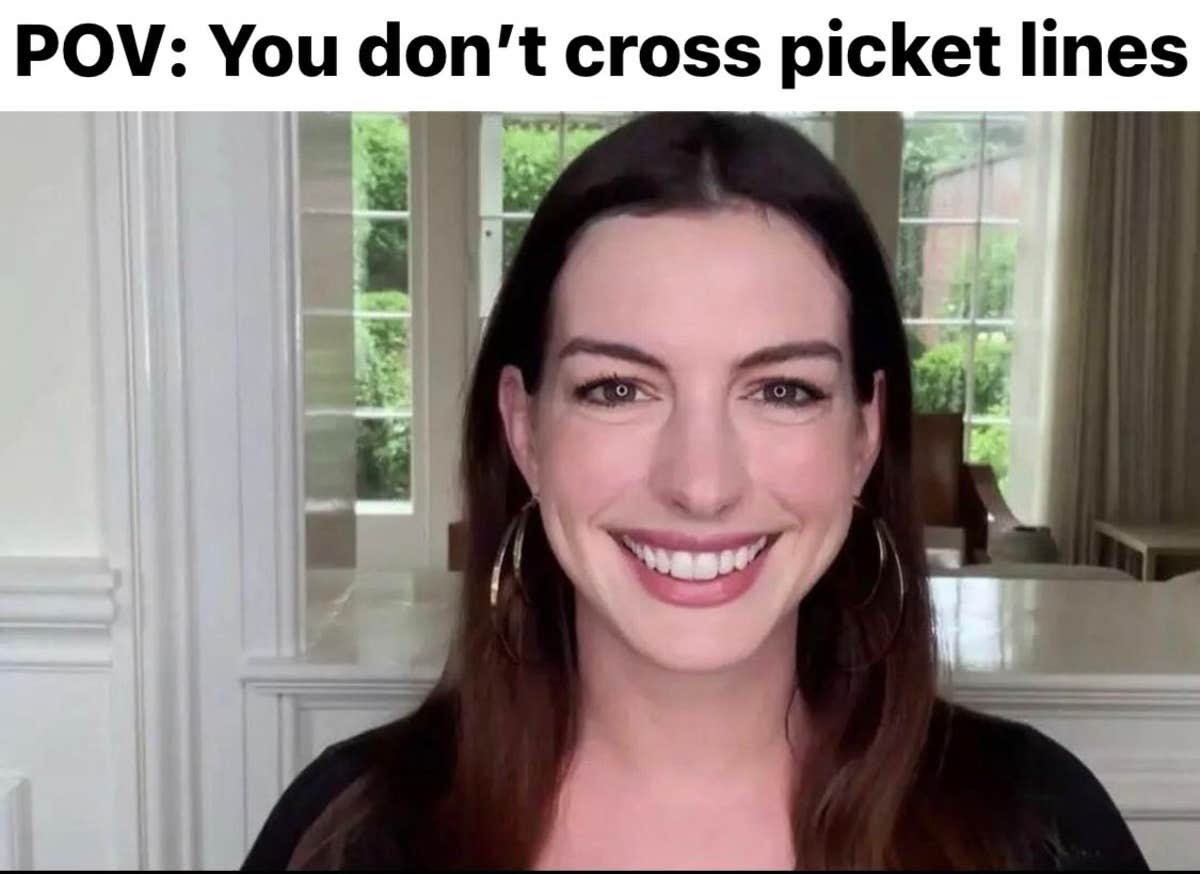 The Anne Hathaway Zoom Meme Is The Face Of Remote HR