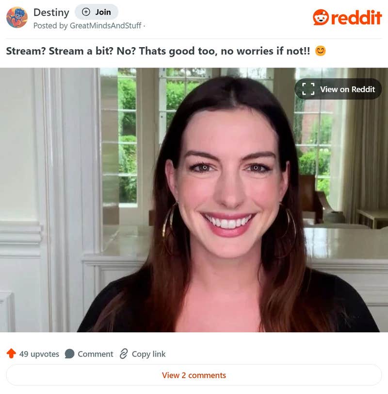 The Anne Hathaway Zoom Meme Is The Face Of Remote HR