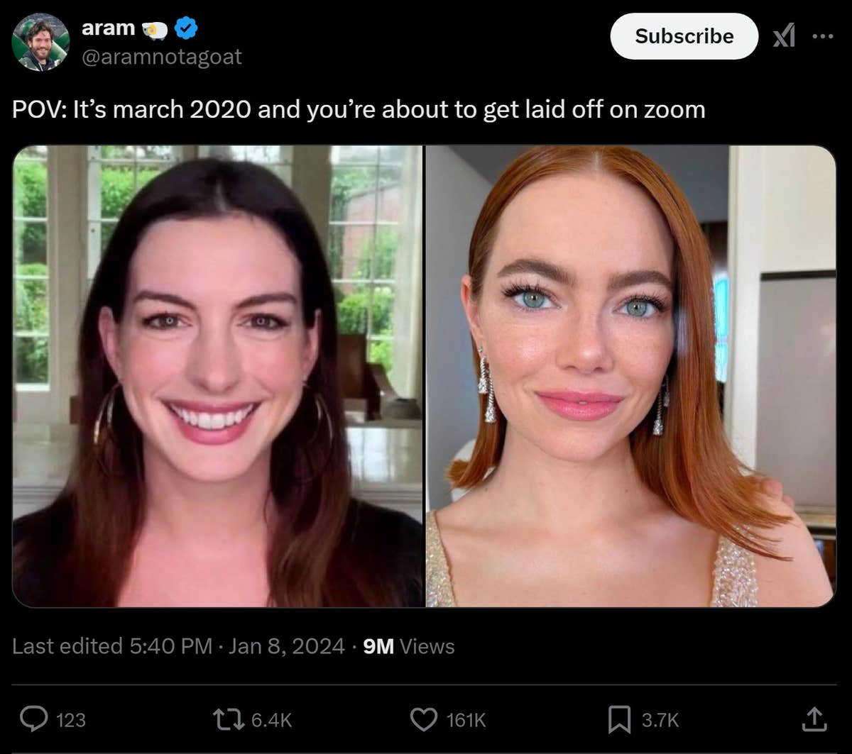 The Anne Hathaway Zoom Meme Is The Face Of Remote HR