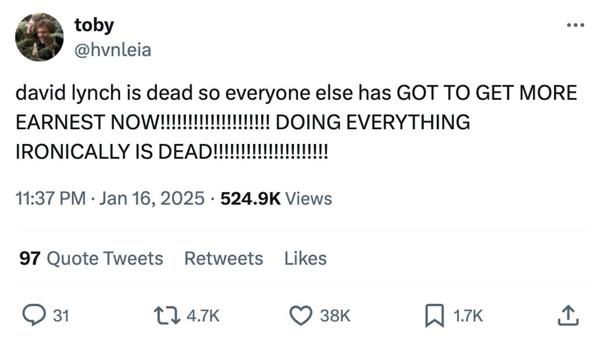 30 Funniest David Lynch Memes Honoring The Late, Great Director