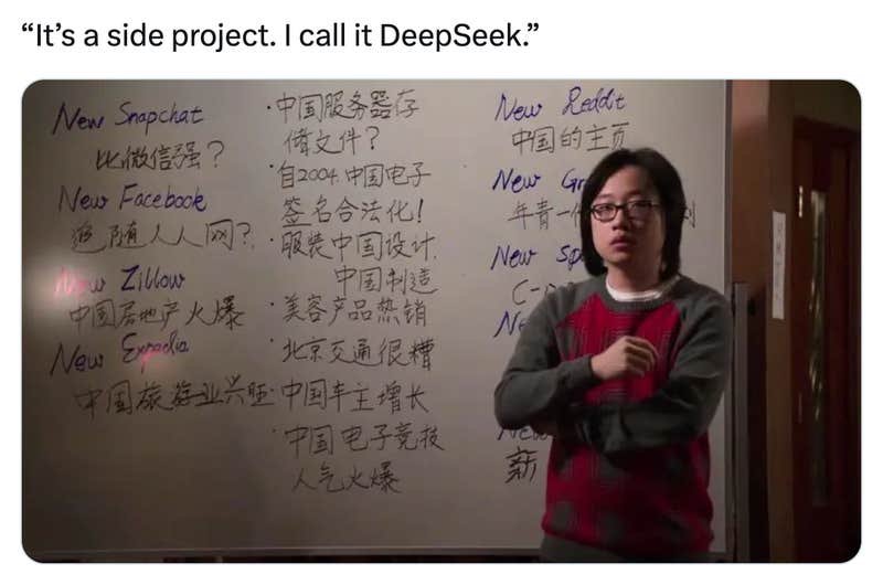 DeepSeek memes are roasting American A.I. giants