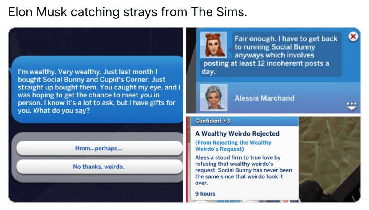 Elon Musk’s Movements Are So Uncanny People Are Comparing Him to a Sim