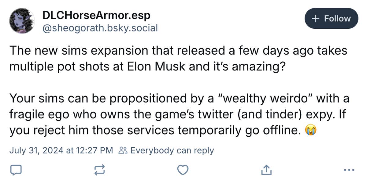 Elon Musk’s Movements Are So Uncanny People Are Comparing Him to a Sim