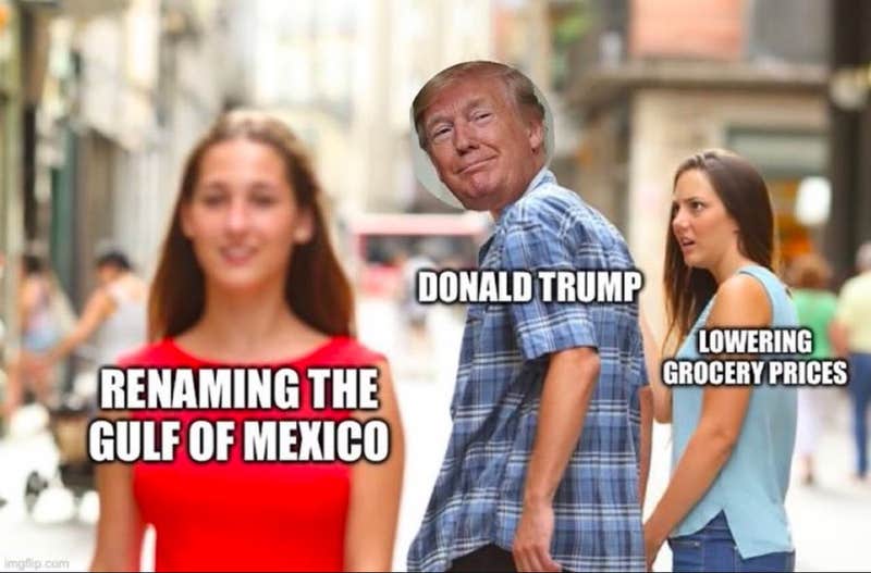 Trump's Plan To Rename It 'Gulf Of America' Kicks Off Meme Blitz