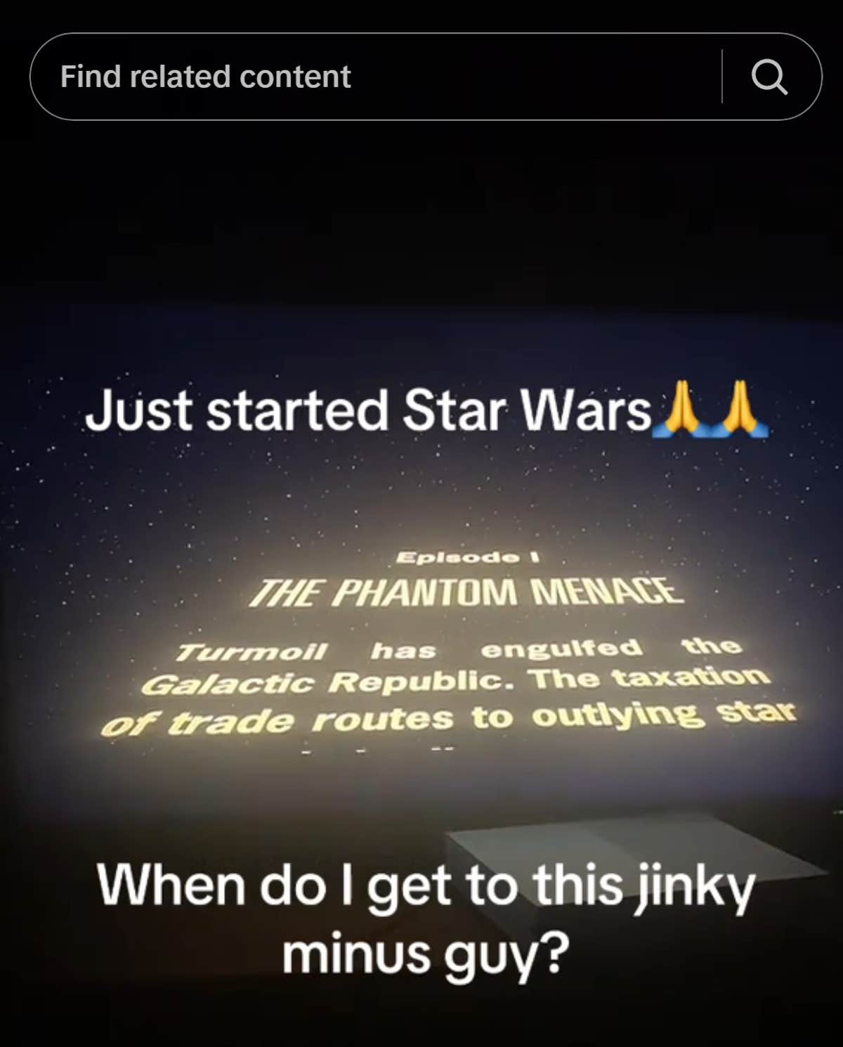 Are 'Jinky Minus' and 'Gaper Bingzoid' real 'Star Wars' characters?