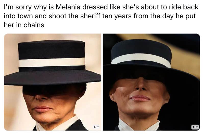 28 Of The Funniest Melania Hat Memes From Trump's Inauguration