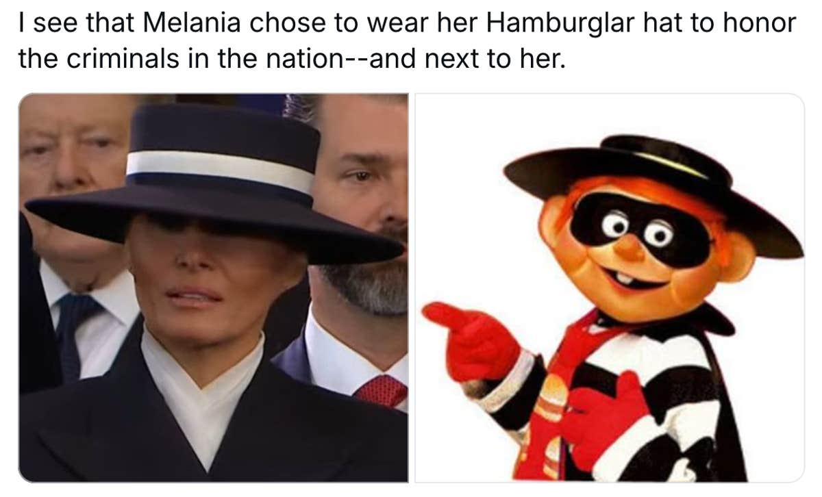 28 Of The Funniest Melania Hat Memes From Trump's Inauguration