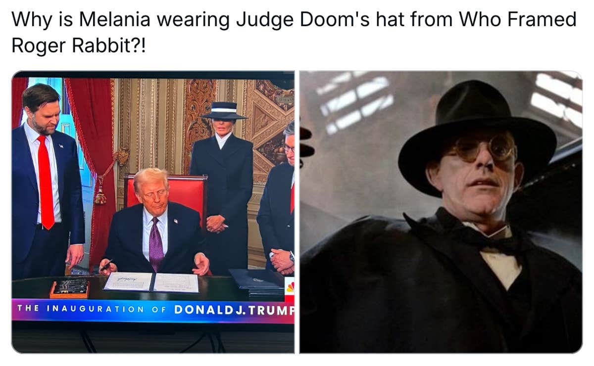 28 Of The Funniest Melania Hat Memes From Trump's Inauguration