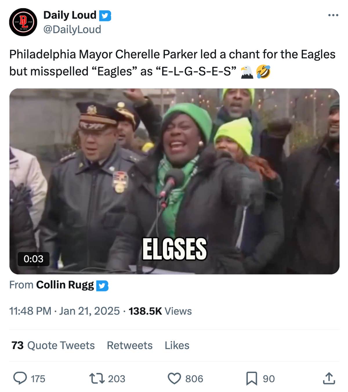 Philadelphia Mayor Cherelle Parker's misspelled eagles chant becomes a ...