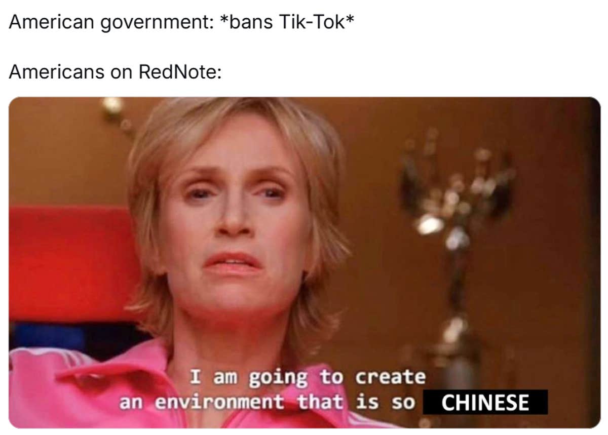32 Of The Funniest RedNote Memes From Salty 'TikTok Refugees'