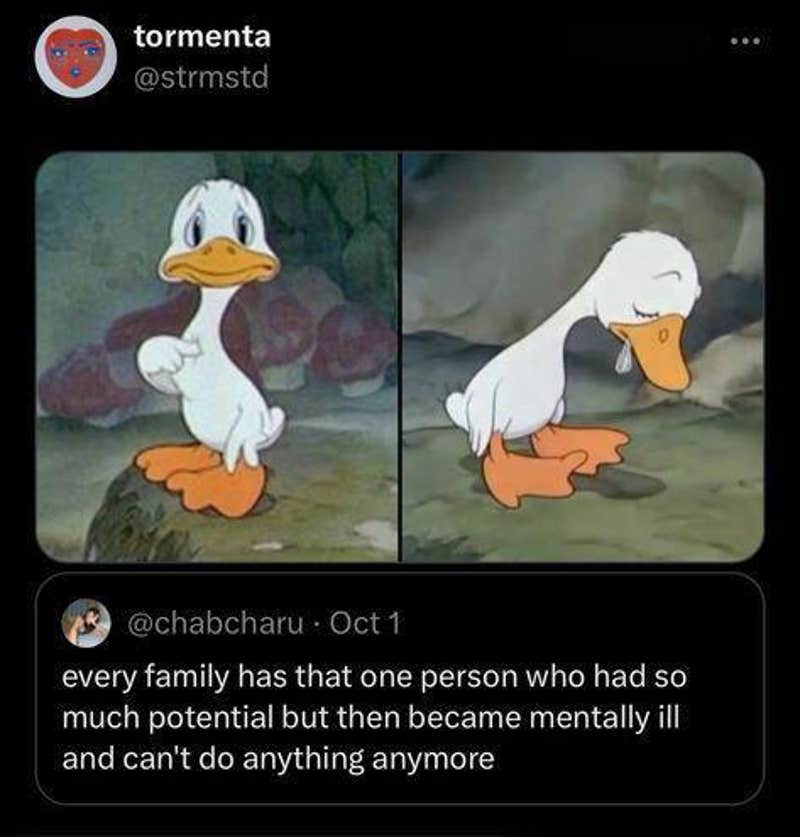 The ‘Sad Duck Pointing At Himself’ Meme, Explained