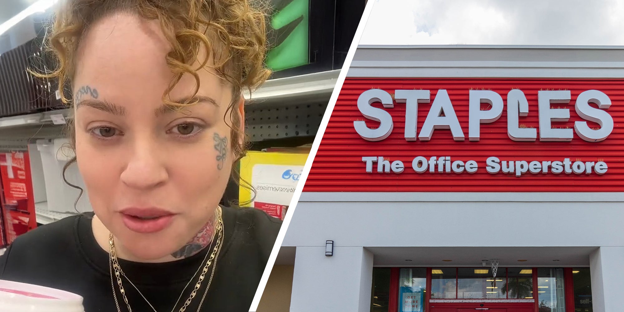 Frazzled Staples Worker Asks Customer to Come Behind Counter