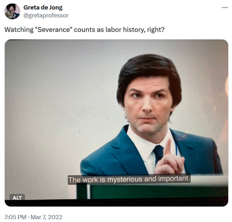 'The Work Is Mysterious And Important': So is this 'Severance' meme