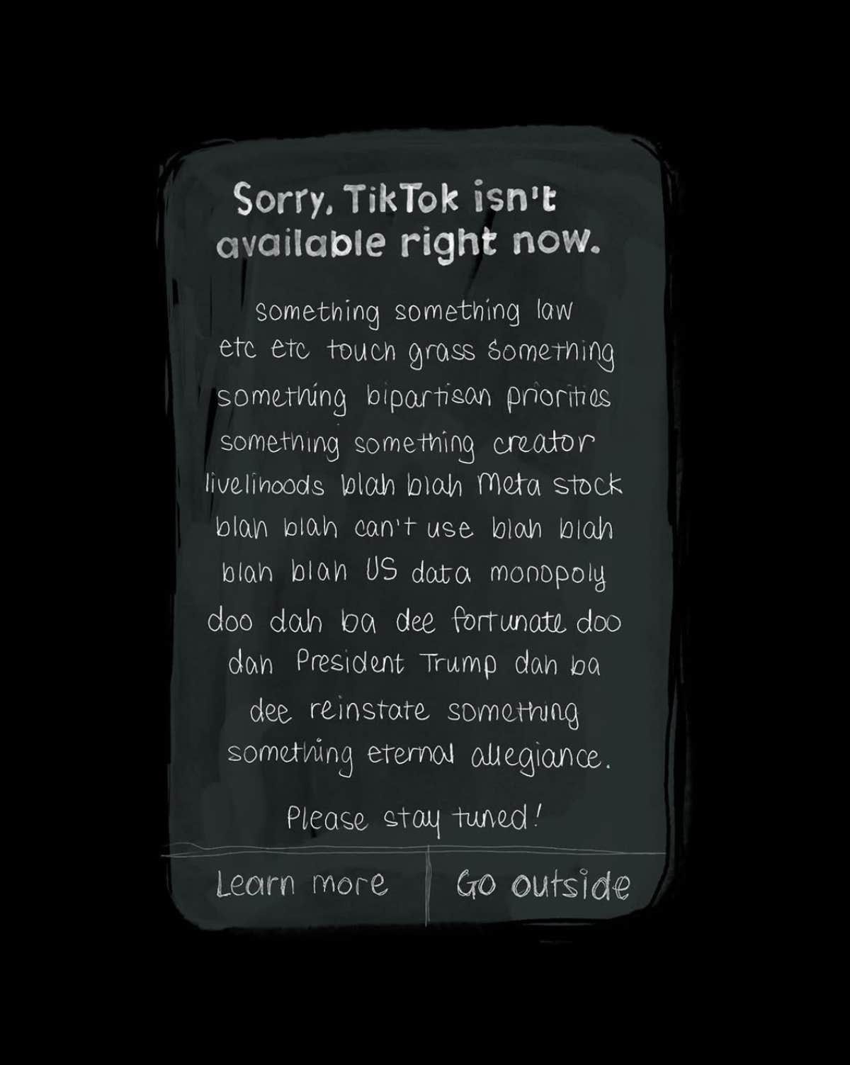 20 Of The Funniest TikTok Ban Message Parody Memes