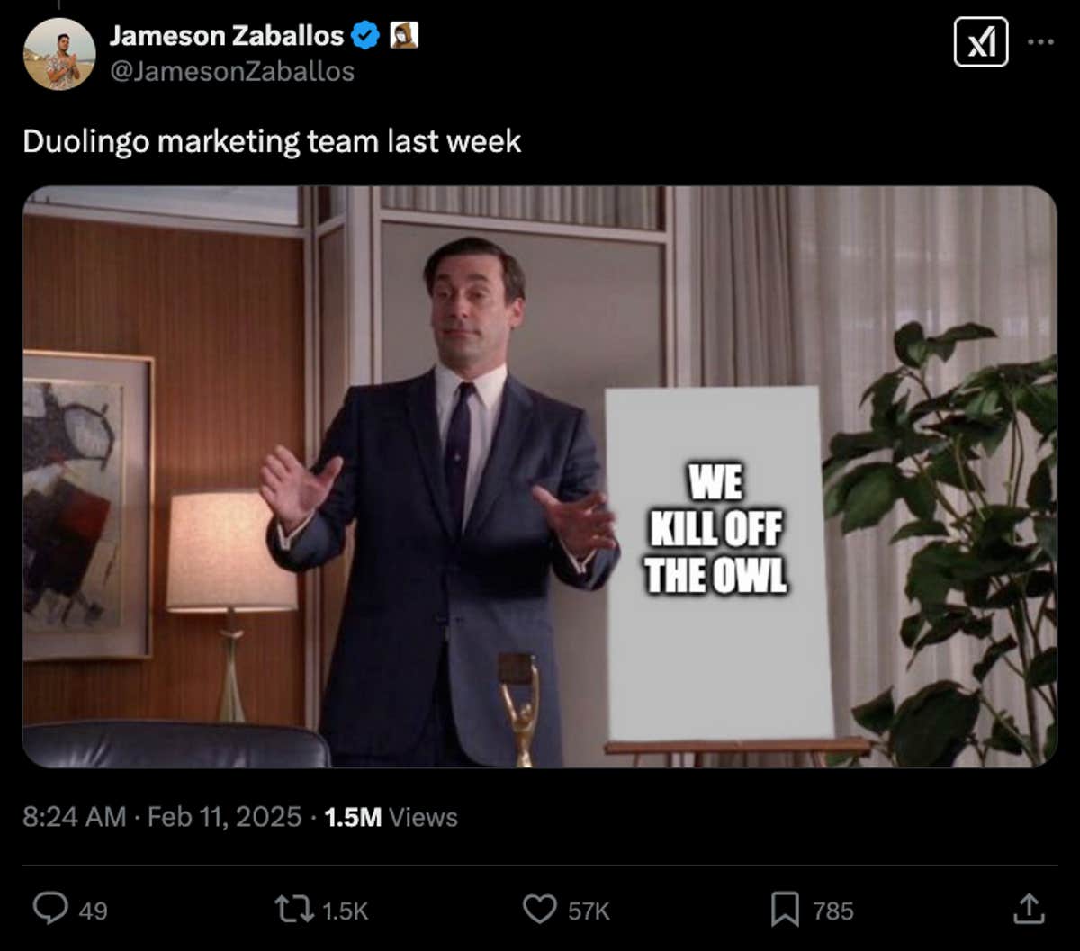 The Duolingo Owl is dead—and fans are blaming Drake