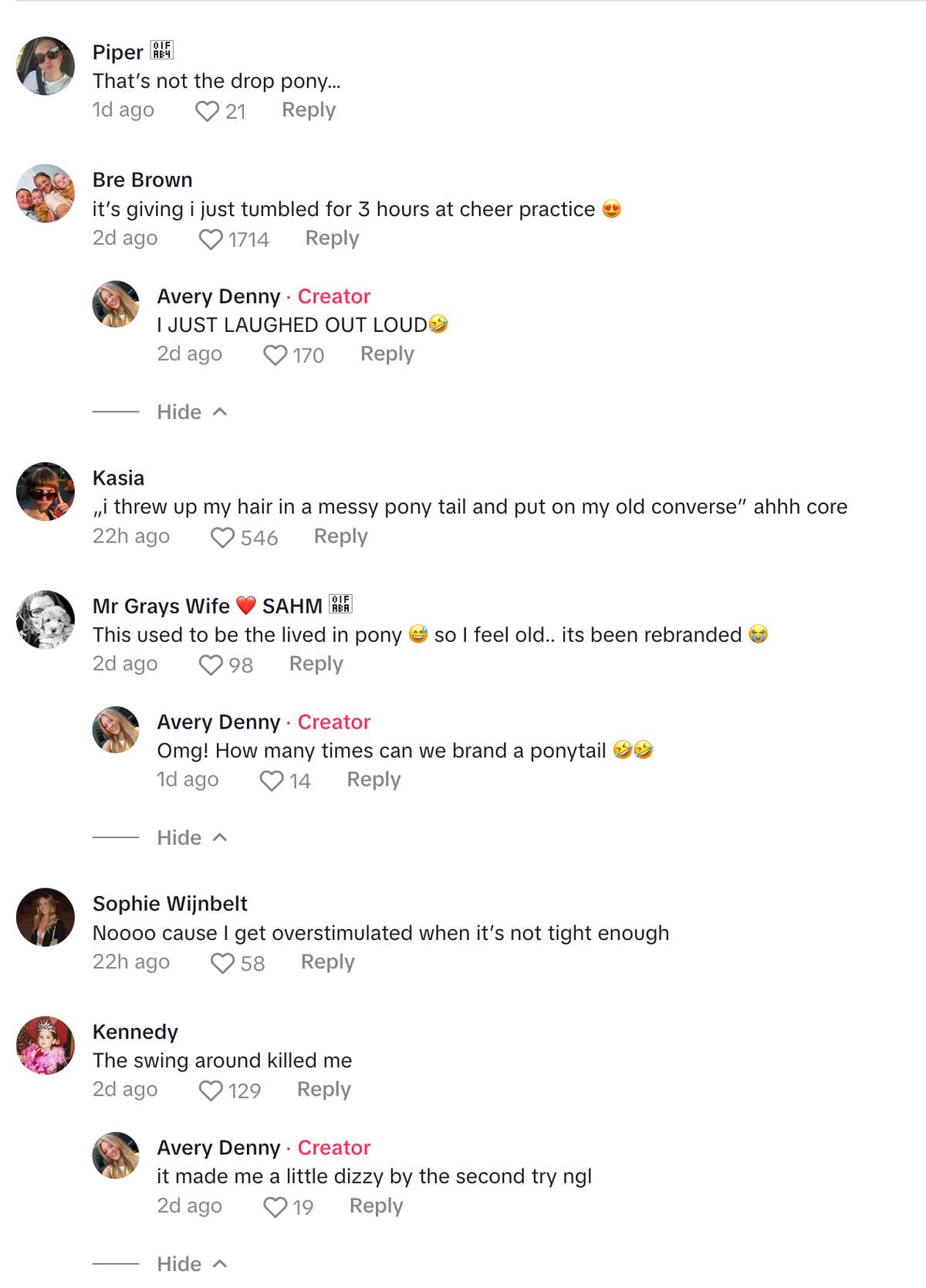 All the cool girlies are wearing drop ponytails. Here's what that is ...