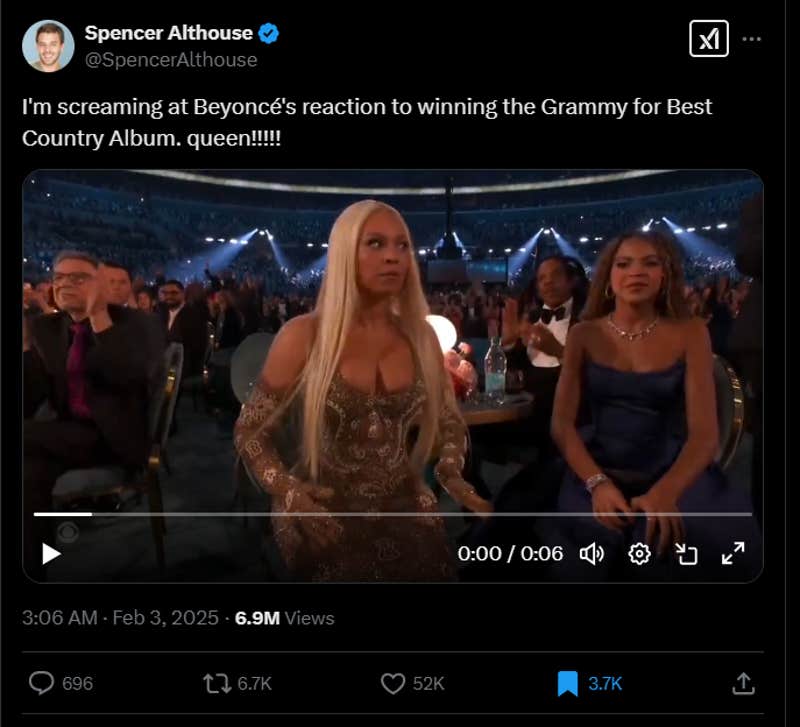 Beyonce Grammys meme: singer's reaction to win goes viral