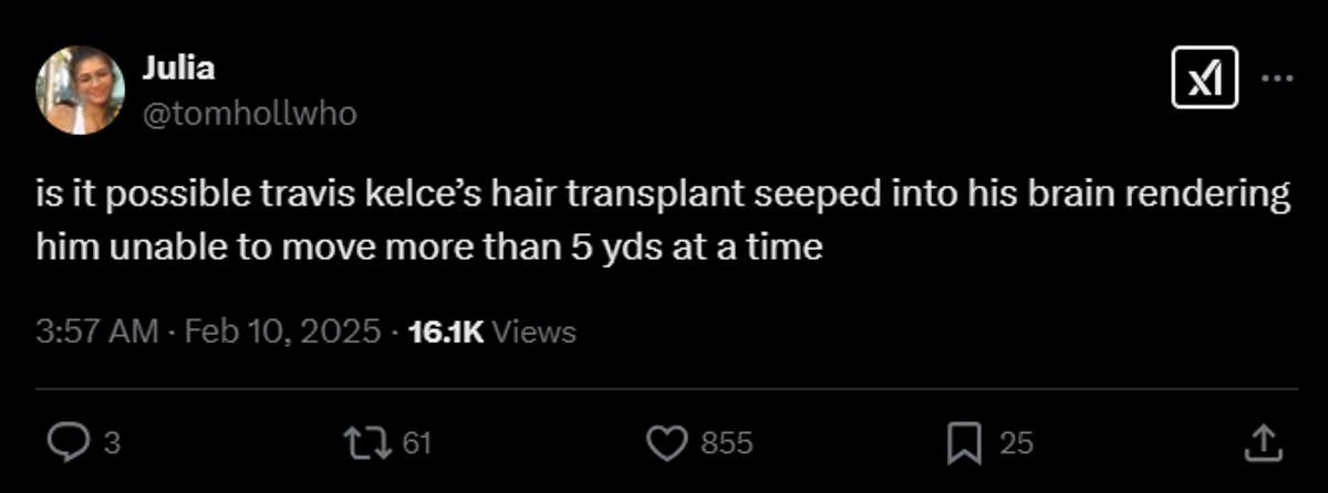 Travis Kelce’s hair sparks memes, trolling, and Super Bowl blame