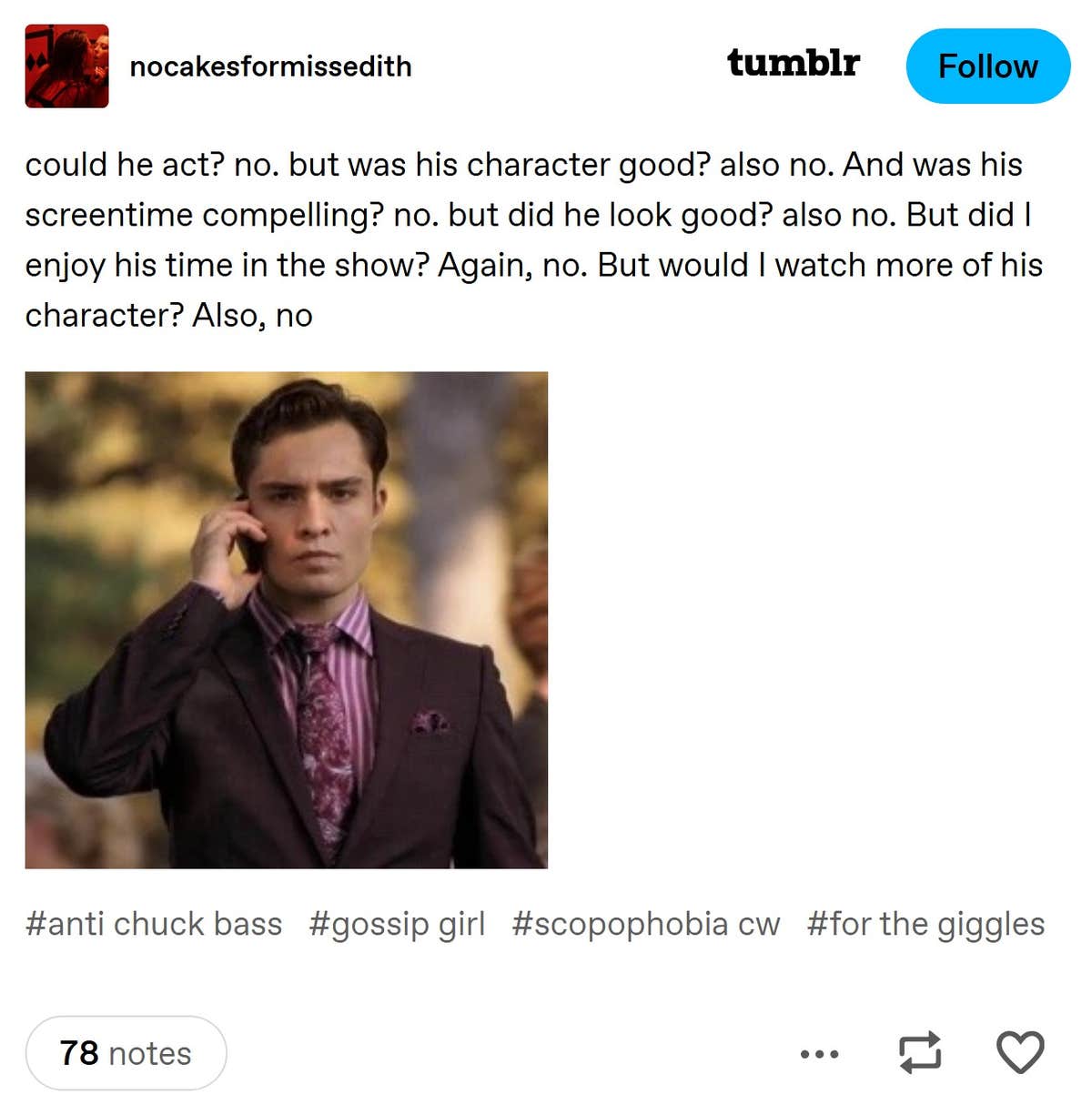 'Could he act? No. But was his character good? Also no': A copypasta ...