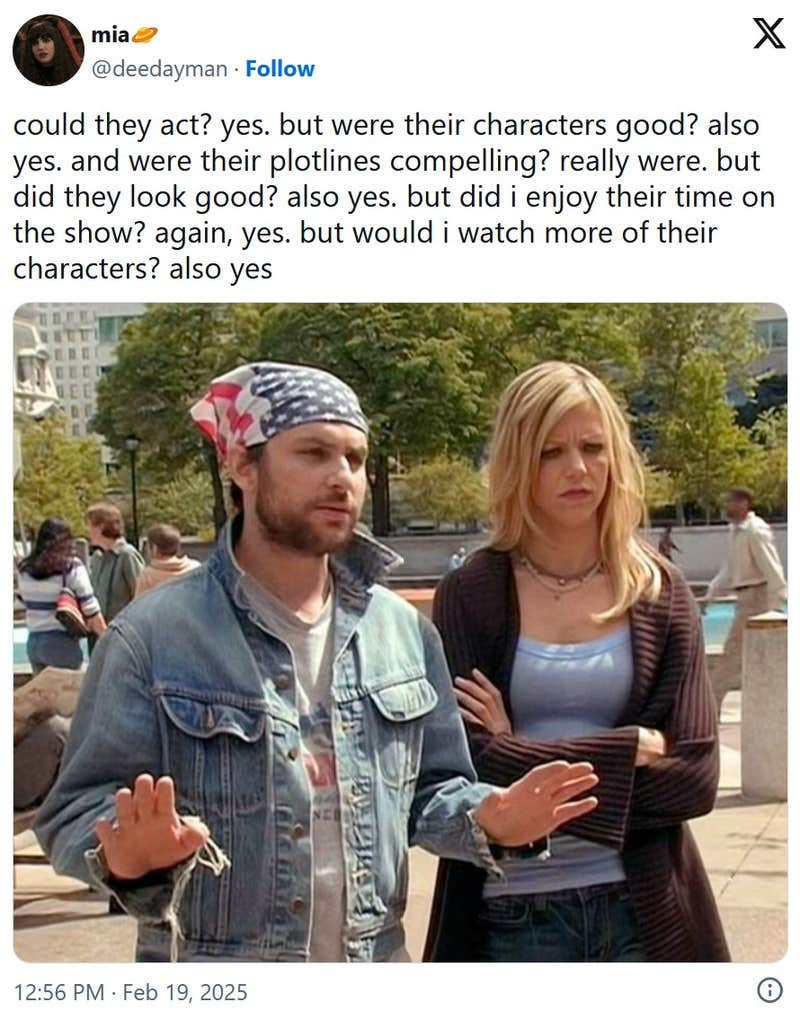'Could he act? No. But was his character good? Also no': A copypasta ...