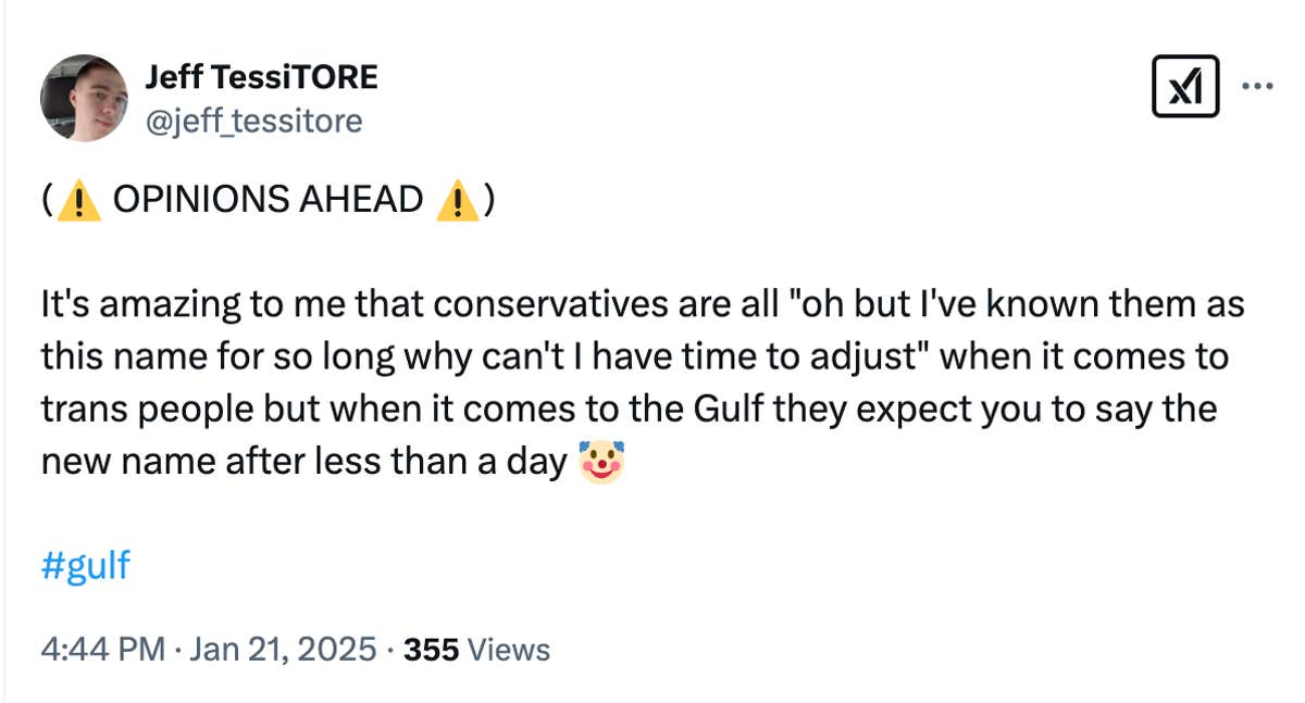 Everyone Is Joking About Deadnaming the Gulf of Mexico