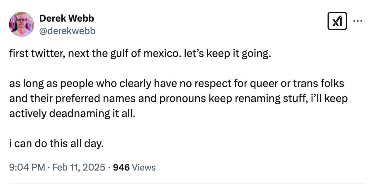 Everyone Is Joking About Deadnaming the Gulf of Mexico