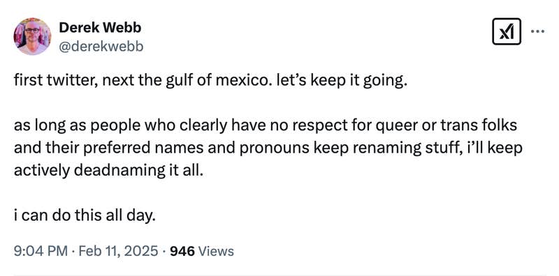 Everyone Is Joking About Deadnaming the Gulf of Mexico