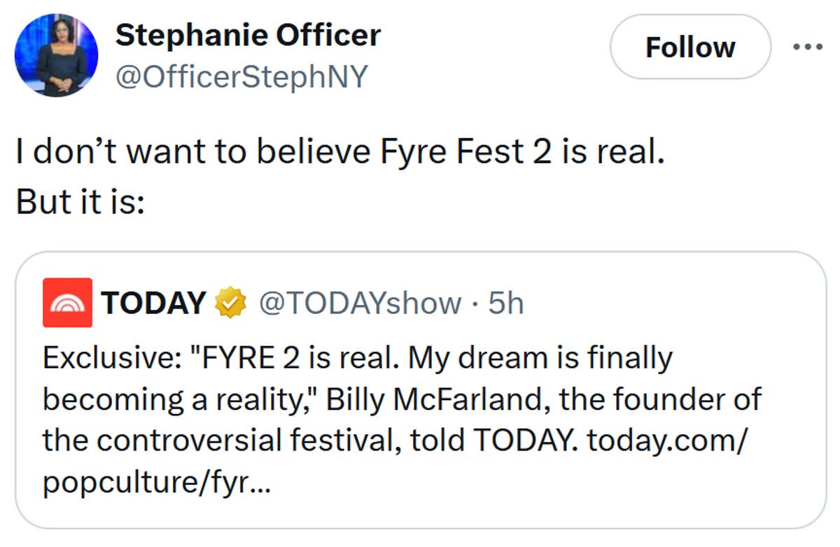 Fyre Festival 2 Is Happening, Grab The Popcorn