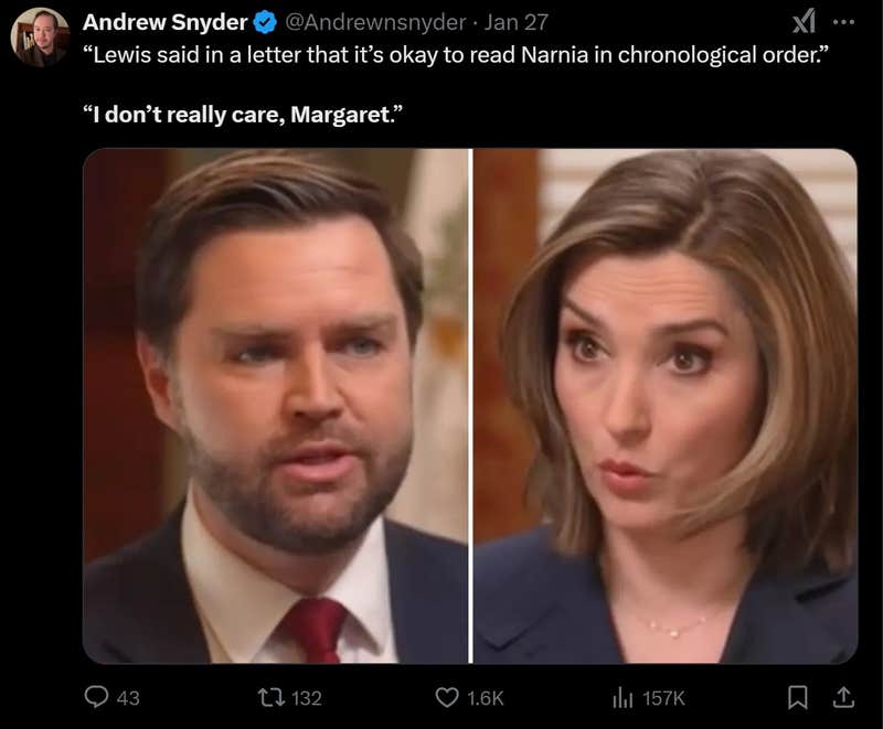 The JD Vance I Don’t Care Margaret Meme, Explained