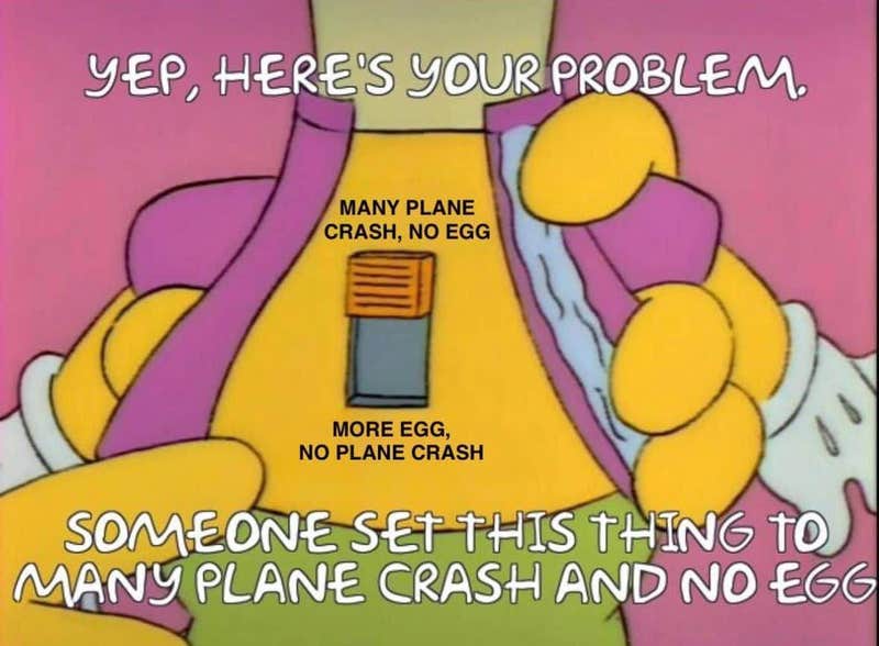 'Many plane crash, no egg': 20 darkly funny plane crash memes