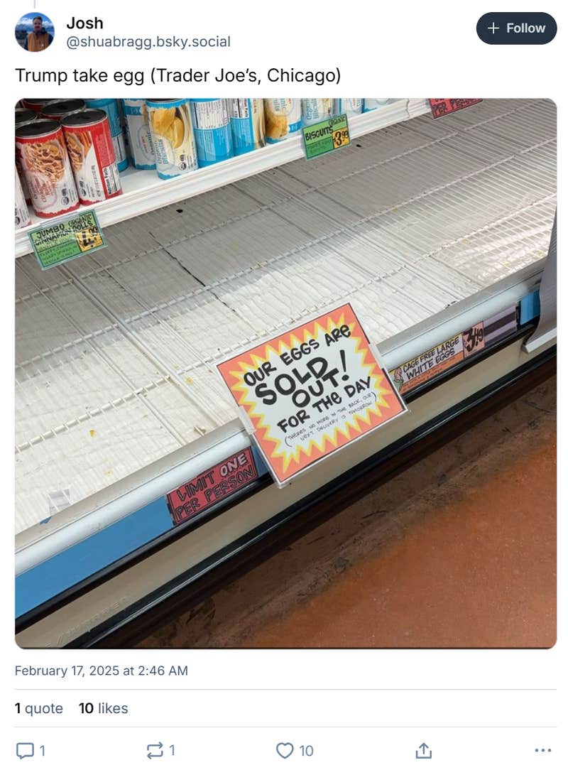 ‘Trump Take Egg’ photos trend as shoppers call out high egg prices and ...