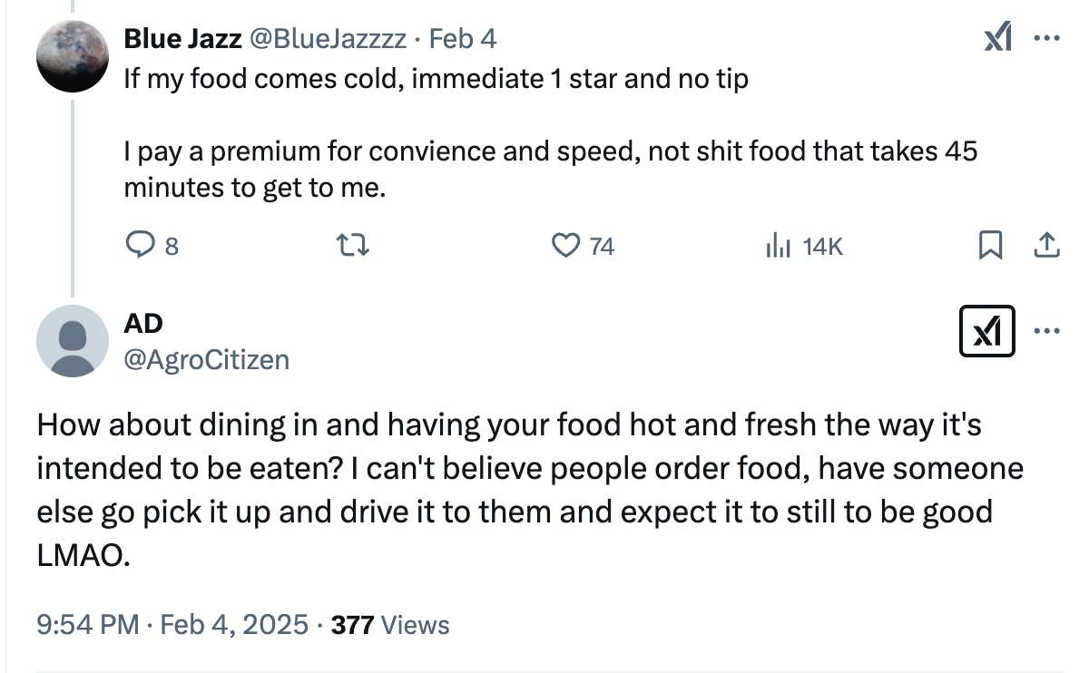 Restaurant pens note to customer after Uber Eats driver ate their meal