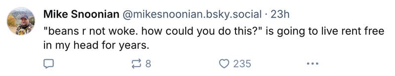 Guy pranks conservative cousin into meltdown over 'woke' beans