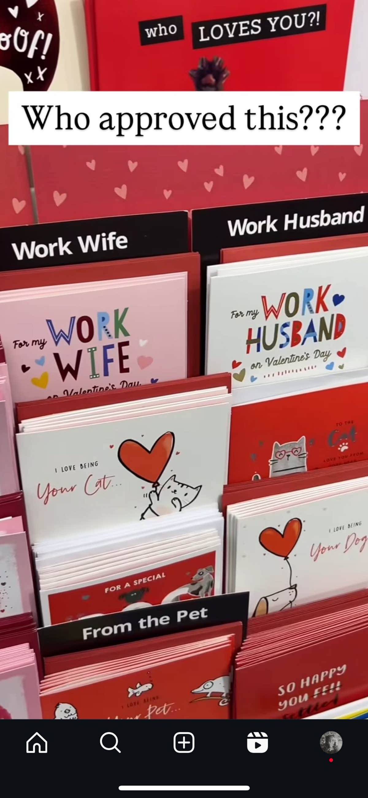 'Work wife' and 'work husband' Valentine's Day cards spark outrage