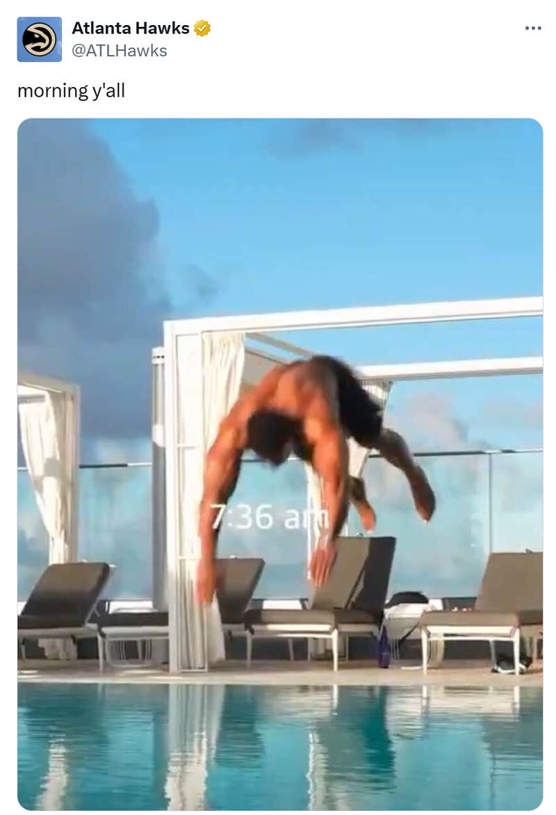 Fitness coach Ashton Hall's unhinged routine sparks Saratoga water ...