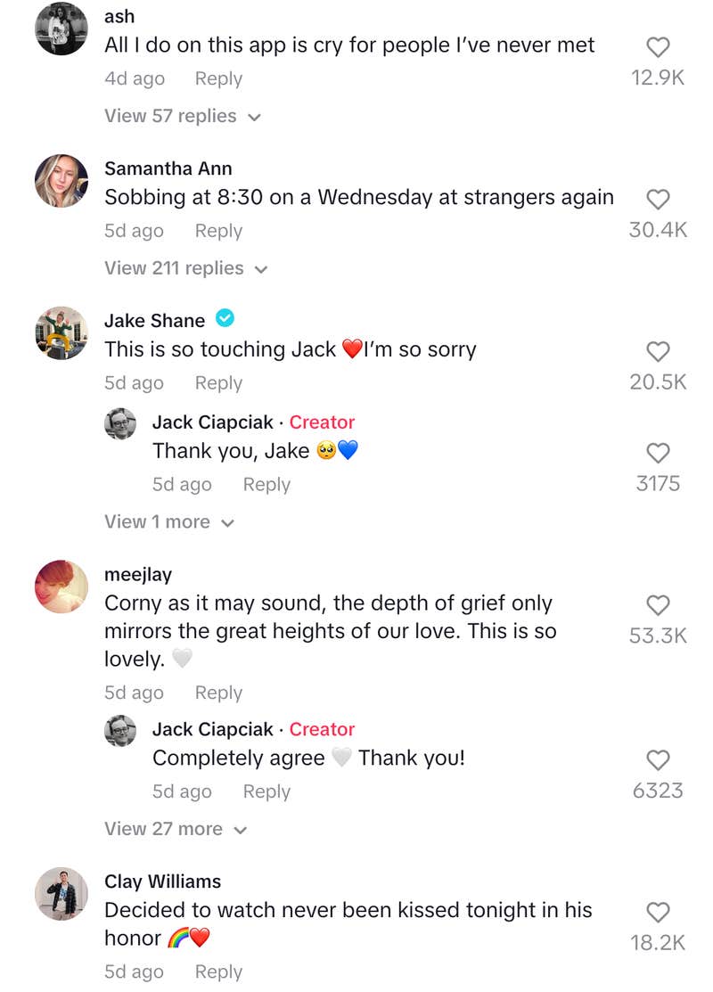 A gay couple's love story, told through a park bench, is leaving TikTok in tears