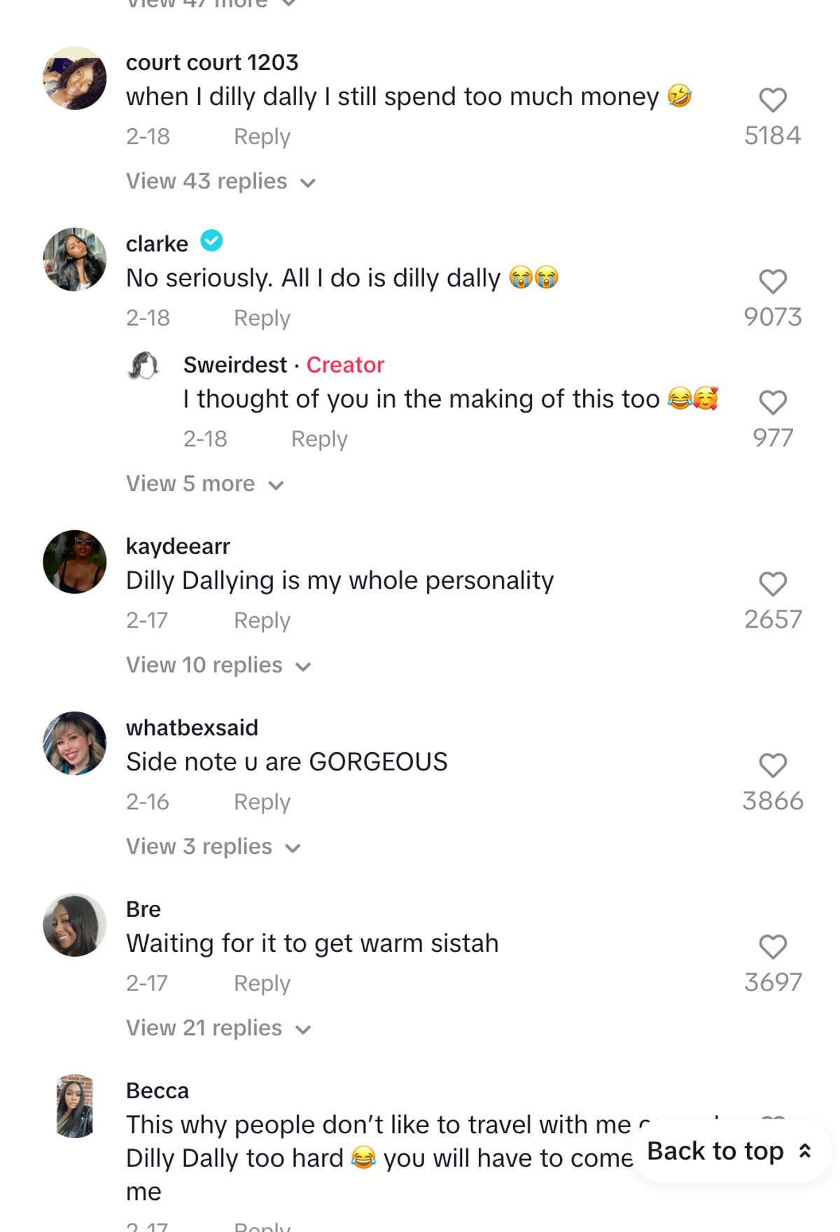 TikTok has declared 'dilly-dallying' spring is the 2025 vibe