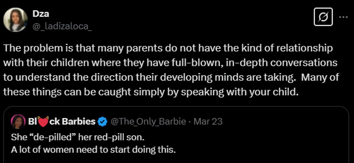 She 'de-pilled' her son: Mom goes viral for calmly dismantling her son ...