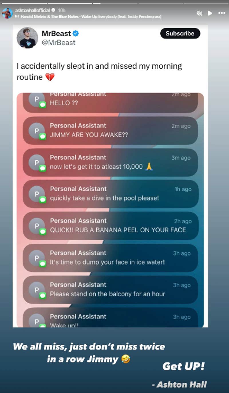 Fitness influencer Ashton Hall just posted a new morning routine ...