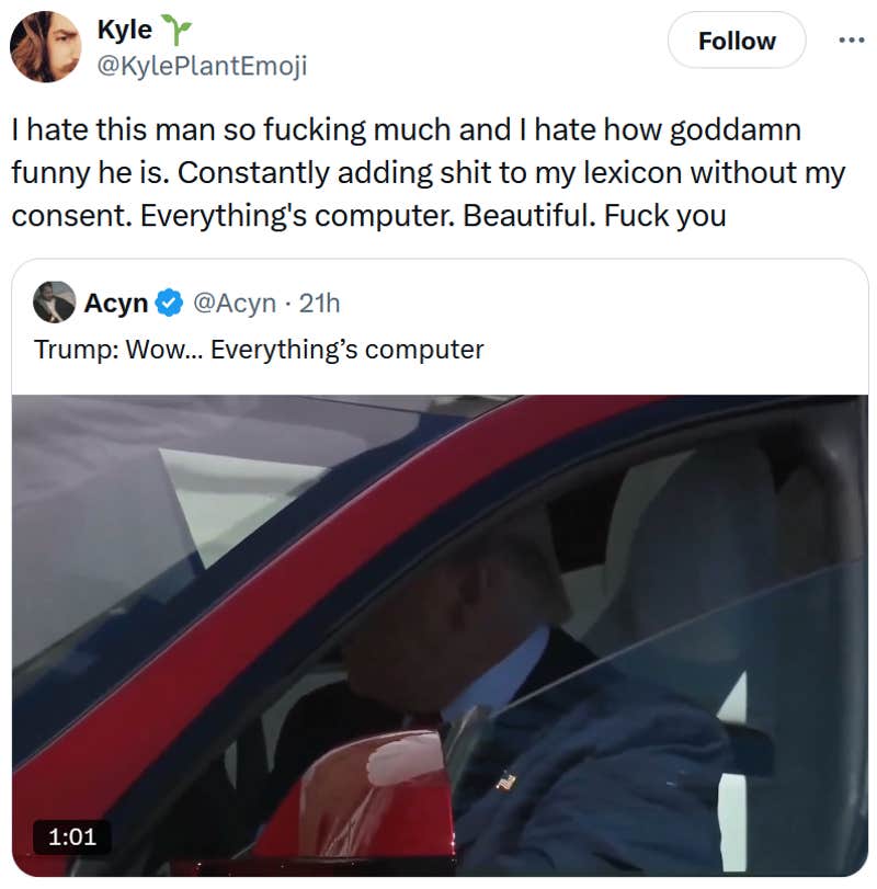 Everything's Computer: Trump Quote Becomes Catchphrase Meme