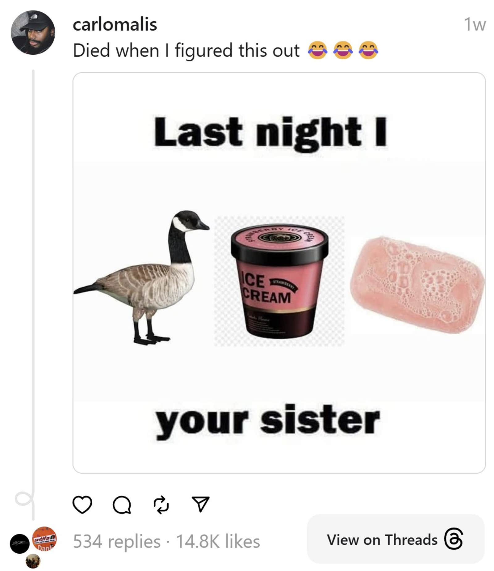 What is the Goose Ice Cream Soap meme? Unsolvable, for one