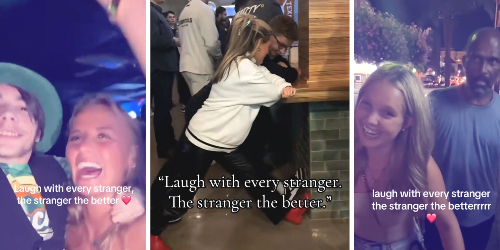 The 'Laugh With Every Stranger' trend has TikTok blissed out