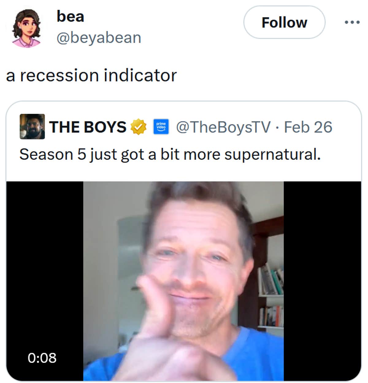 What is the recession indicator meme all over the internet?
