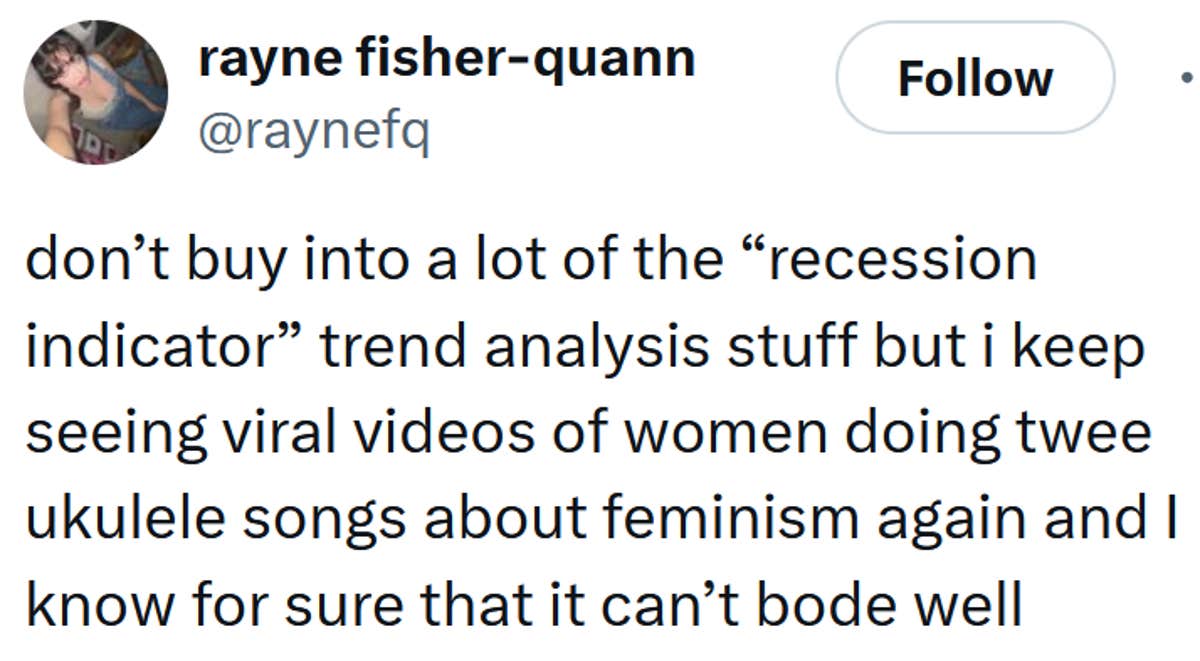 What is the recession indicator meme all over the internet?