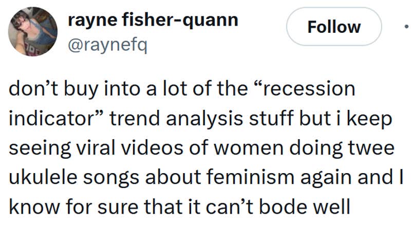 What is the recession indicator meme all over the internet?