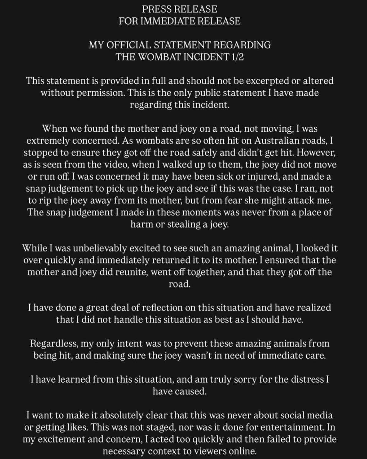 Internet furious after influencer Sam Jones pulls baby wombat from ...