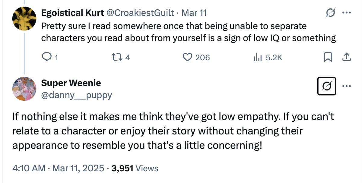 Is Imagining Yourself as the Main Character in a Book Normal?