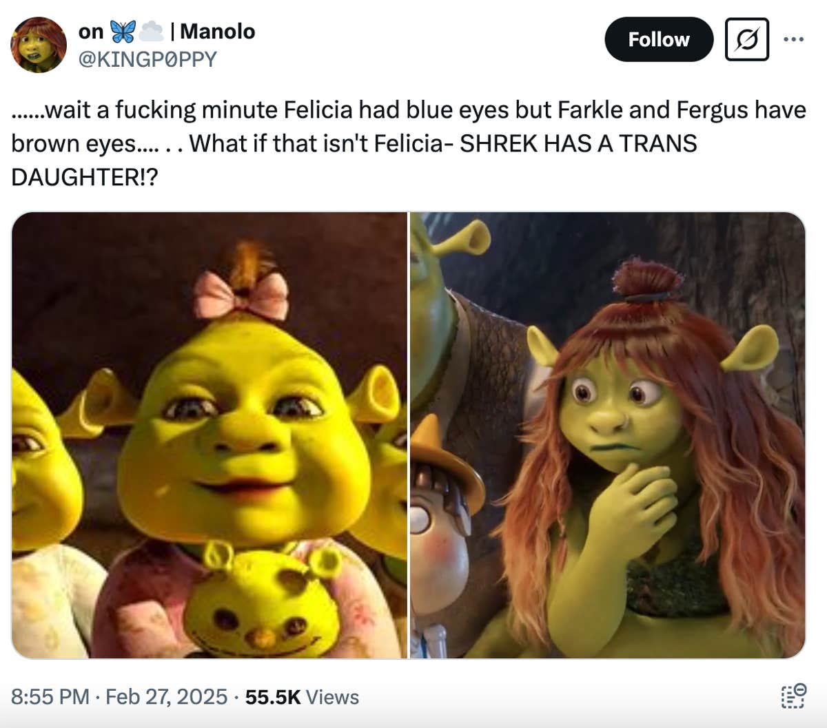 Conspiracy theorists are now 'transvestigating' Shrek—yes, really