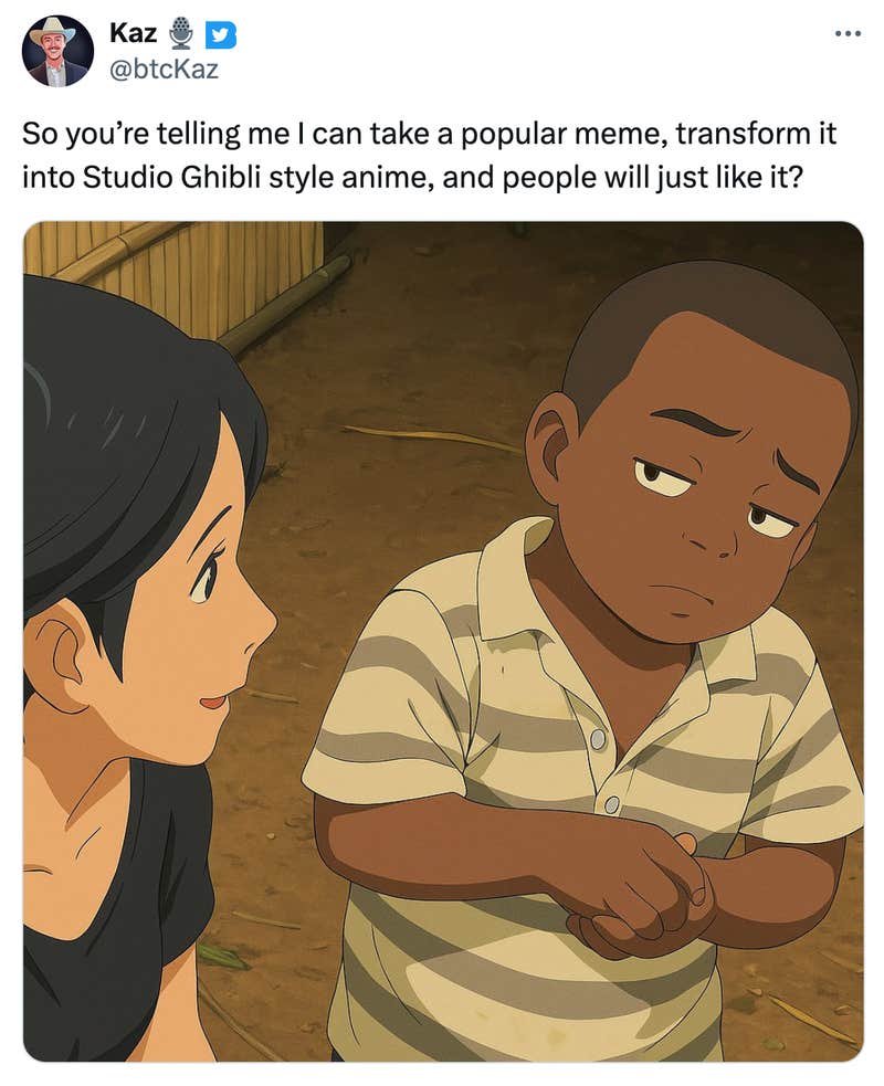 21 Viral Memes Reimagined as Studio Ghibli Scenes Using AI